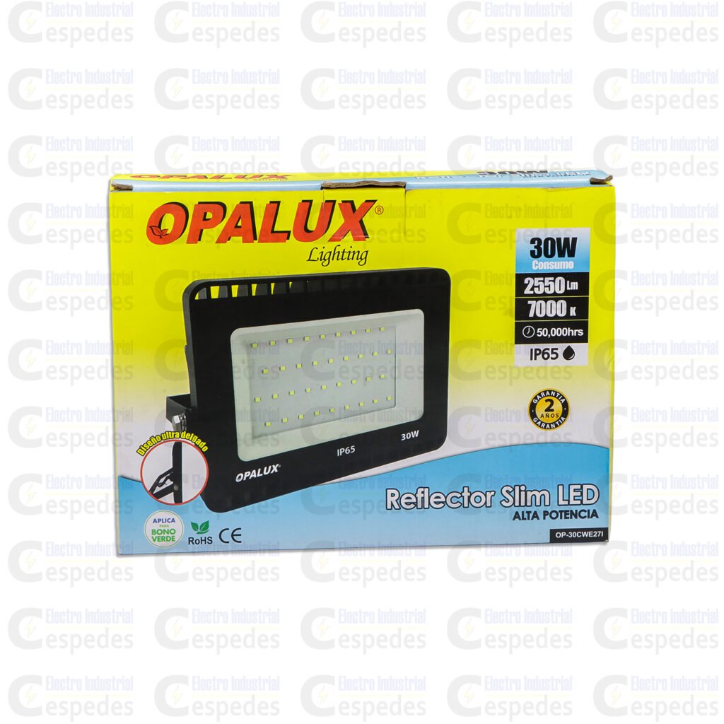 REFLECTOR LED 30W IP65 LUZ DÍA SLIM | Electro Industrial Cespedes